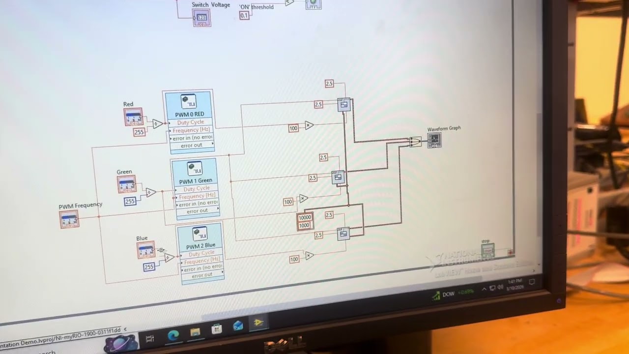 LabView Sensor Board Project: Front Panel Guide.