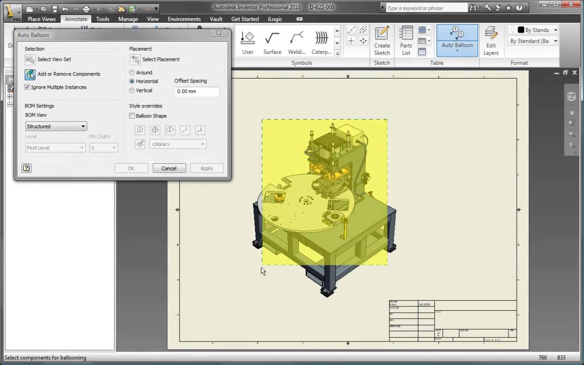 Autodesk Inventor 2016 - Manufacturing design documentation