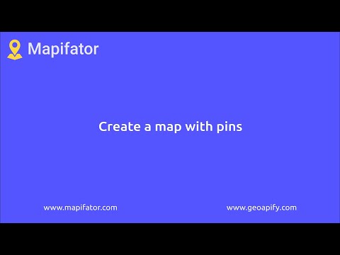 Create a custom map with places with Mapifator map builder