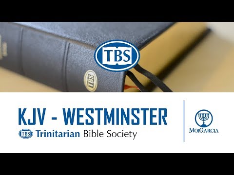 TBS KJV Westminster Reference Bible | Black Meriva Calfskin
