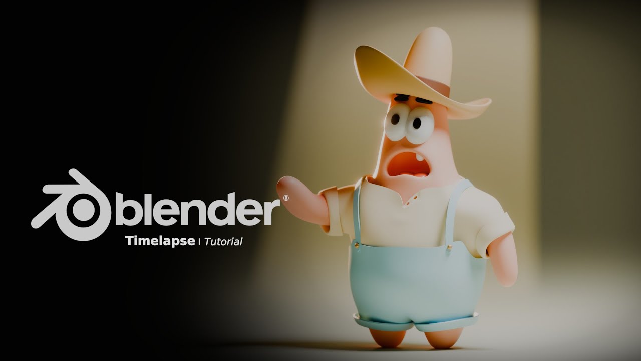 Patrick Star - Character Modeling Timelapse Tutorial