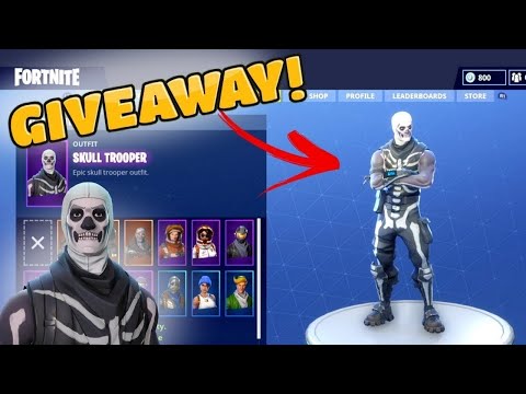 FREE OG SKULL TROOPER FORTNITE ACCOUNT GIVEAWAY!!