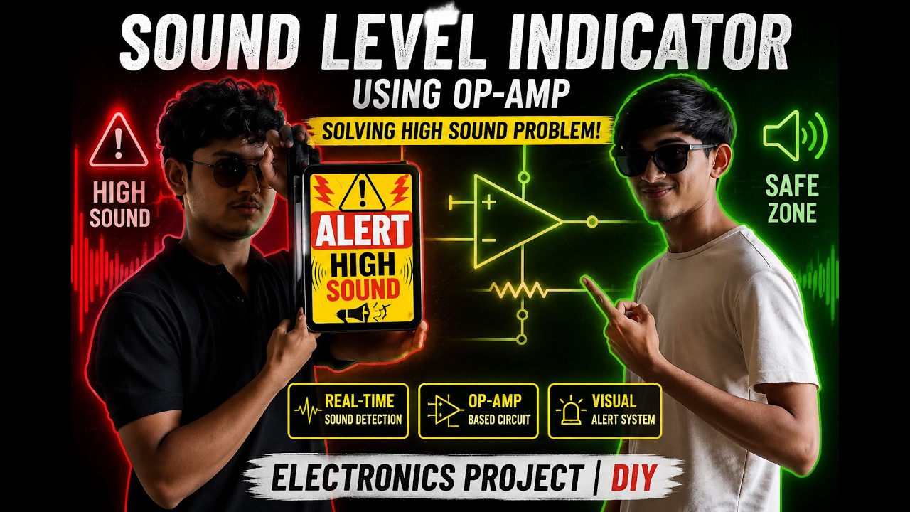 High Sound Alert System Using OP-Amp | DIY Electronics Projec