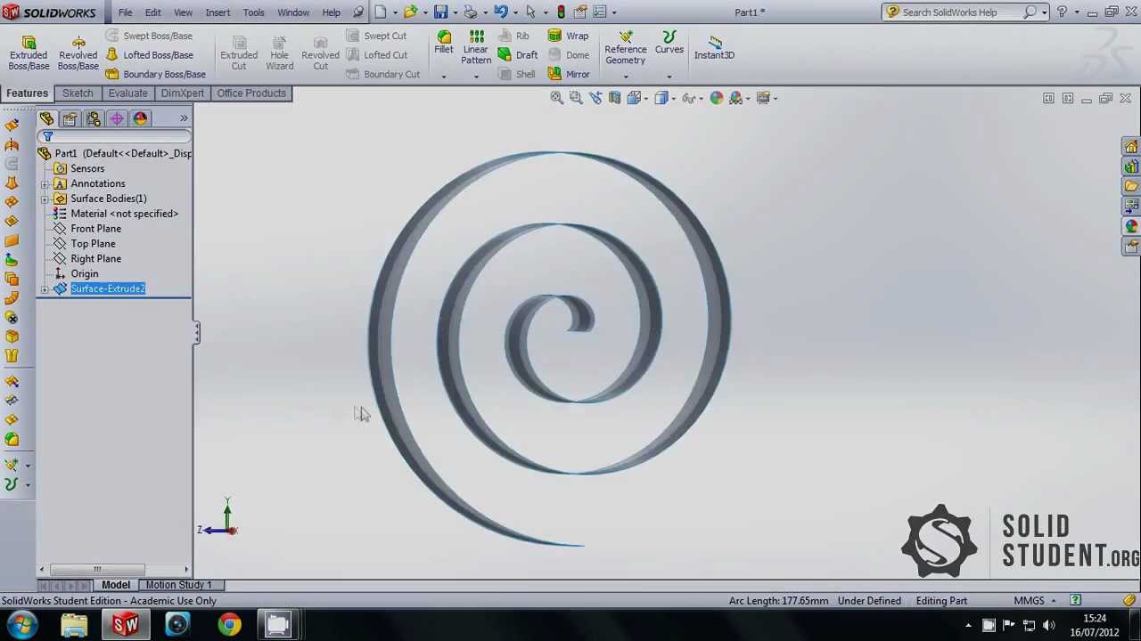 Spiral equation - SolidWorks - Chief Delphi