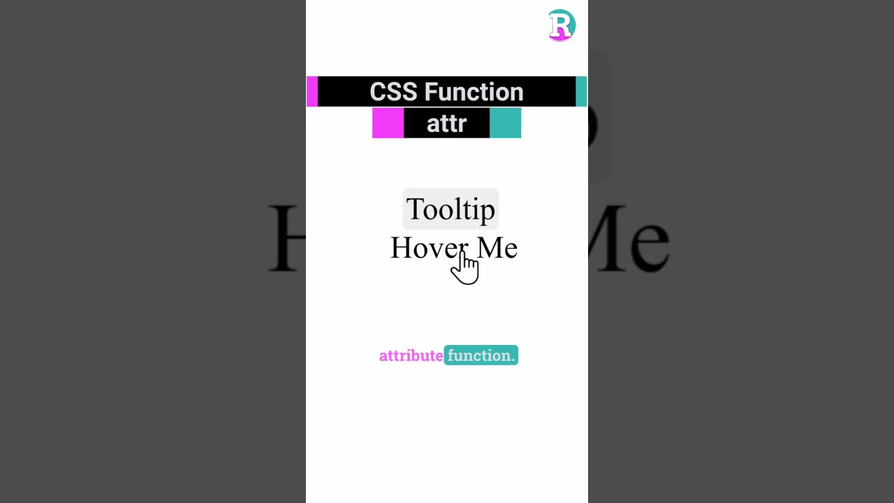 Create a Tooltip Using CSS attr Function | Quick Tooltip With HTML & CSS