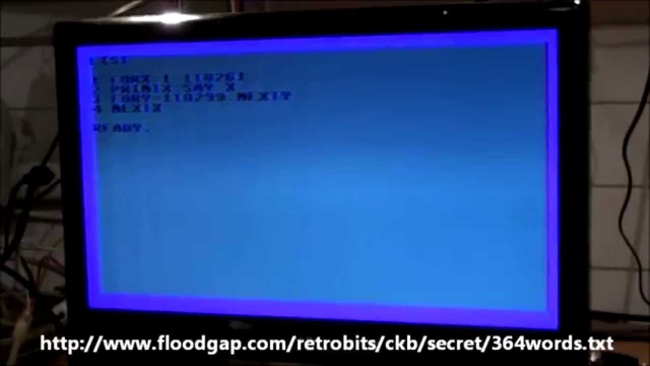A short video showing the Commodore v364 and it's 256 word vocabulary.
