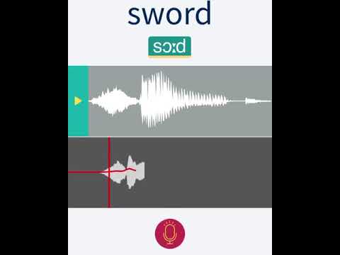 Say It: English Pronunciation app - sword. Free download, 100 words, 7-day trial with 70,000 words