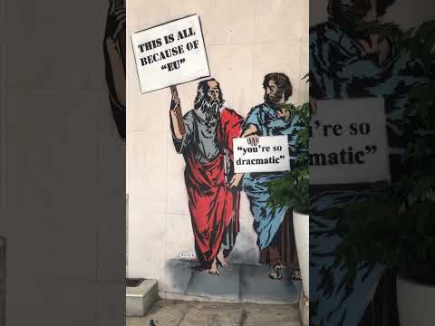 MASTERPIECE on the WALL indicates something / PLATO & ARISTOTLE #shorts #art #philosophy
