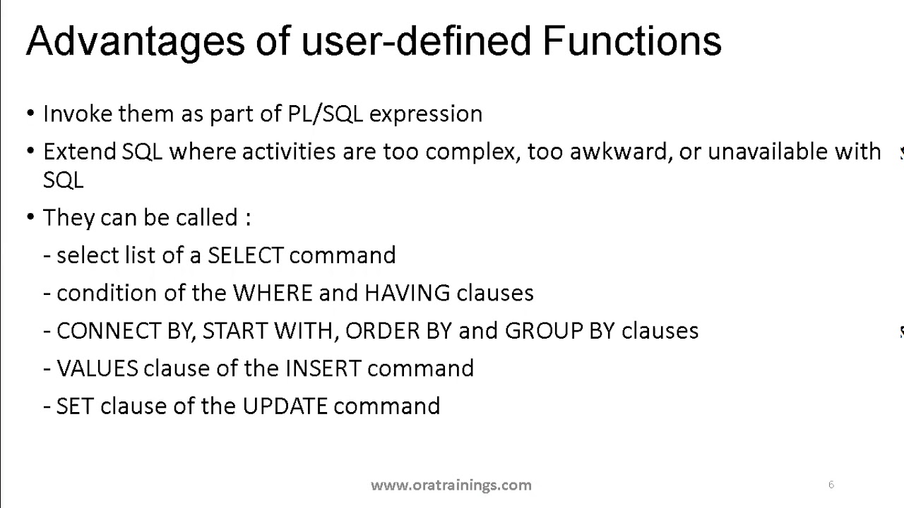Oracle Database PLSQL - Function