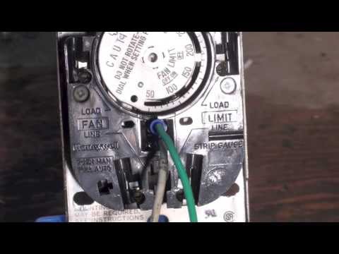 Honeywell fan and limit switch with preheater