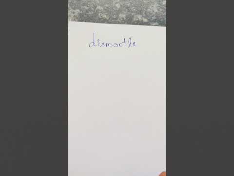 dismantle meaning