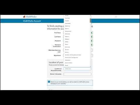 Create a MathWorks Account (Using a MATLAB portal)