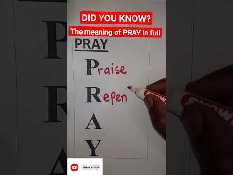PRAY: The meaning of PRAY in full. Learn hidden meanings and some writing skills.