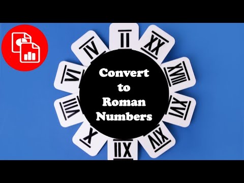 Convert Numbers to Roman Numerals