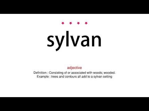 How to pronounce sylvan - Vocab Today