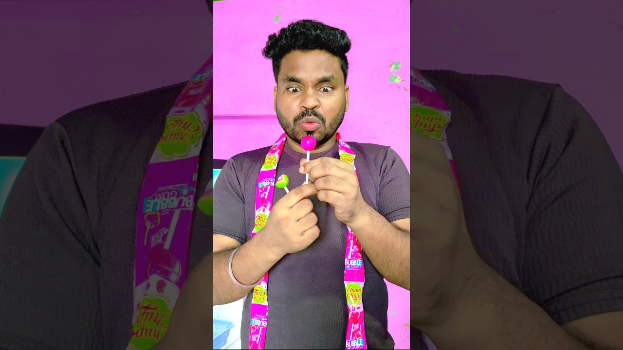 Pink and Green Flavoured Lollipops by technical fuchkul #shorts #trending #viral