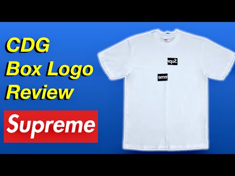SUPREME COMME DES GARÇONS (CDG) SPLIT BOX LOGO REVIEW (HOW TO LEGIT CHECK & COMPARISON)