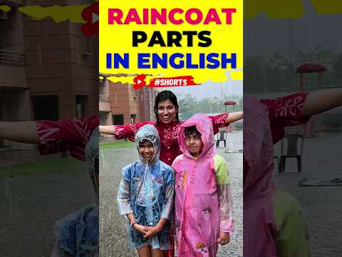 Raincoat Parts in English, Learn English Vocabulary, English Connection #shorts