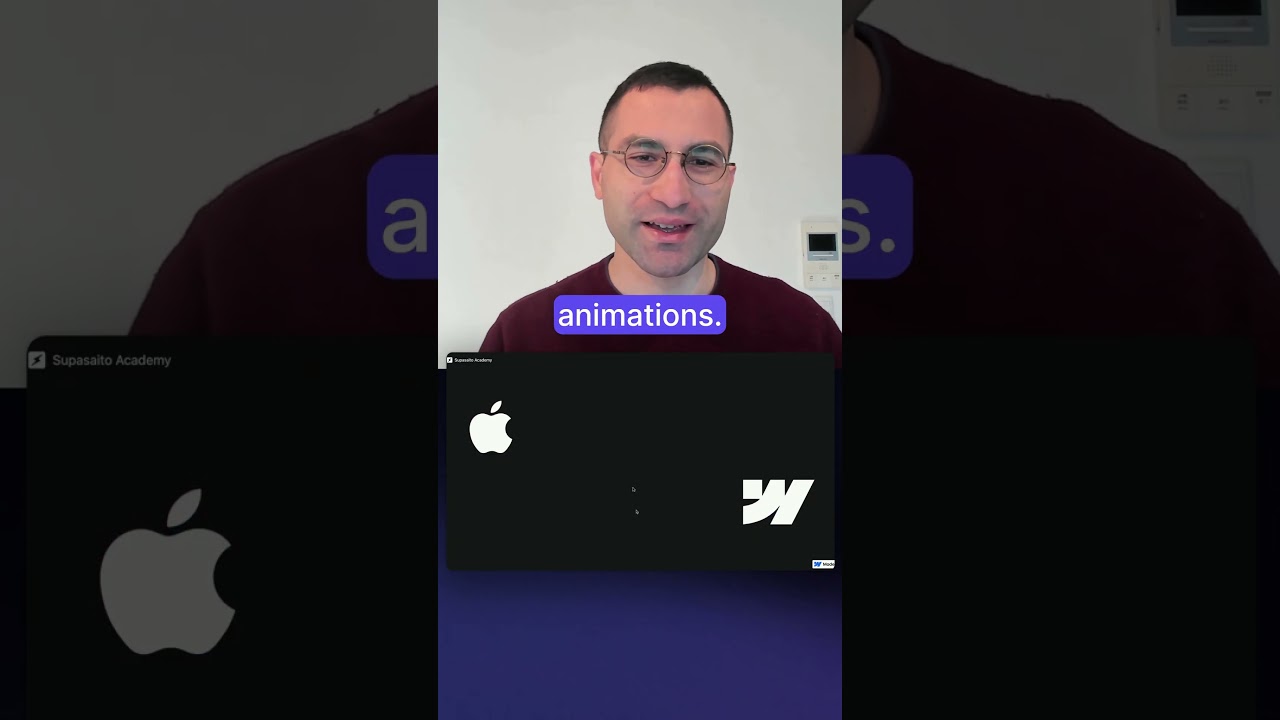 Make Your Logo GLITCH in Webflow! (No Code!) 🔥 #webflow #madeinwebflow #nocode