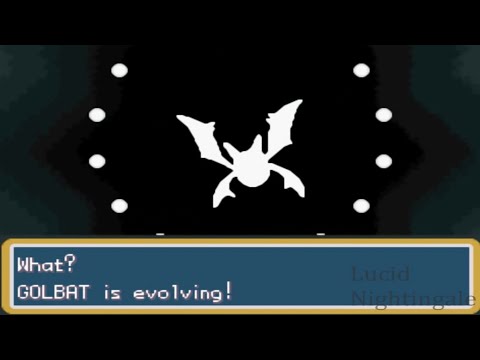 Pokemon Fire Red Zubat Evolves to Golbat and to Crobat