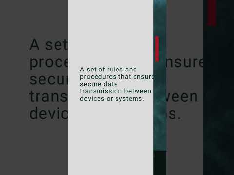 Secure Communication Protocol, Cybersecurity Mini Dictionary #shorts