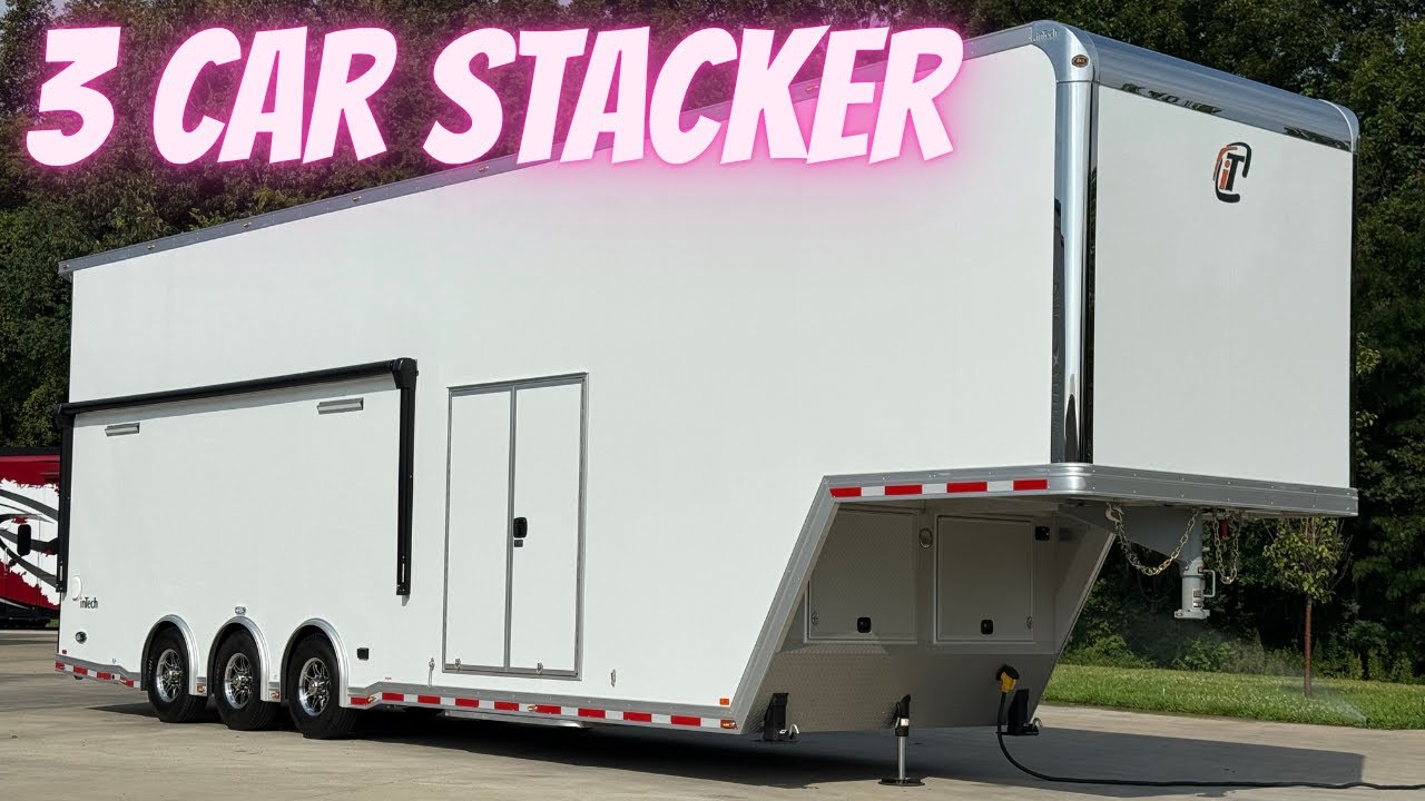 2024 Intech 38’ Stacker Three Car Trailer