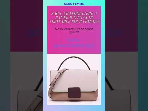 Sacs à bandoulière à panneaux en cuir véritable pour femmes, sacs à main de luxe de bonne qualité