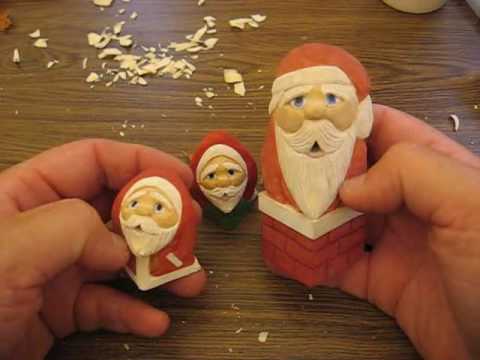 HAND CARVED SANTAS FOR SALE ON EBAY (3 total) #12 #11 #9