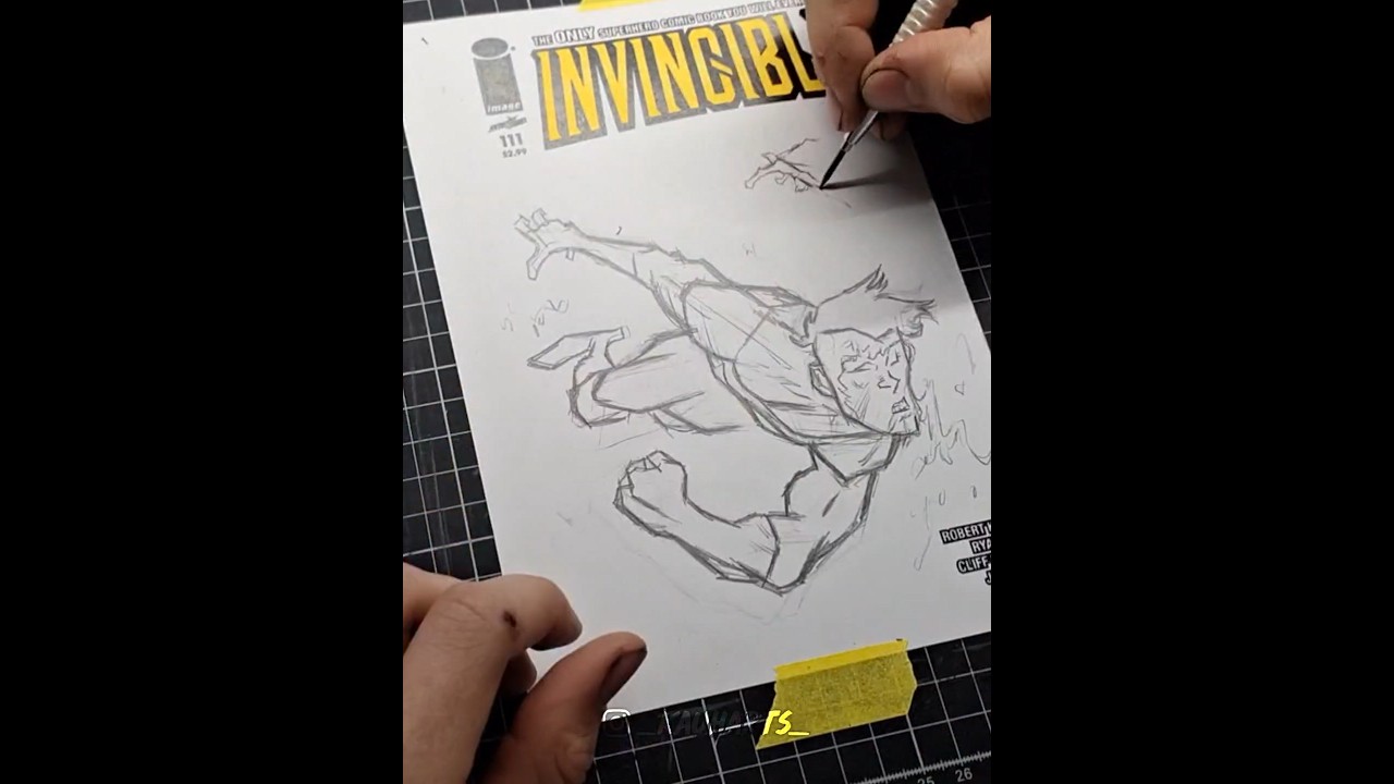 Draw MARK GRAYSON / OMNI MAN #invincible #drawing #comicart #omniman #art #sketch #drawingvideo