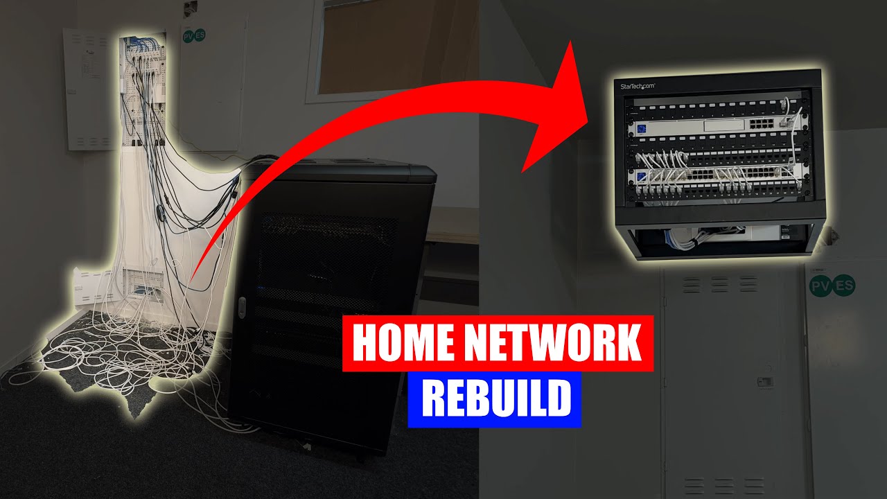 Cleaning up my home network with a wall mount rack