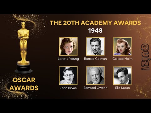 1948 Academy Awards | Ronald Colman, Loretta Young, Edmund Gwenn, Celeste Holm | MCQuiz Byte