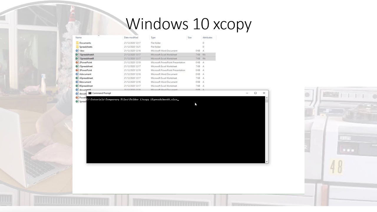 MS Windows Tutorial xcopy