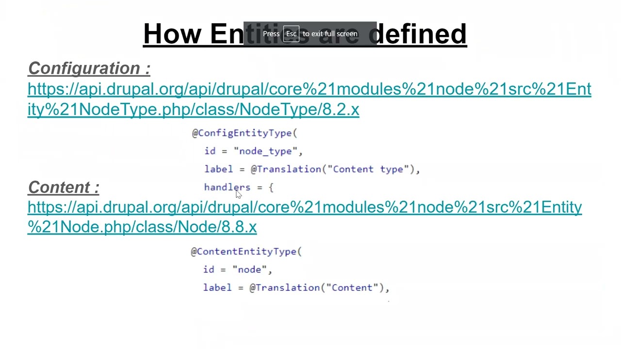 Entities in Drupal 8/9 | D4Drupal