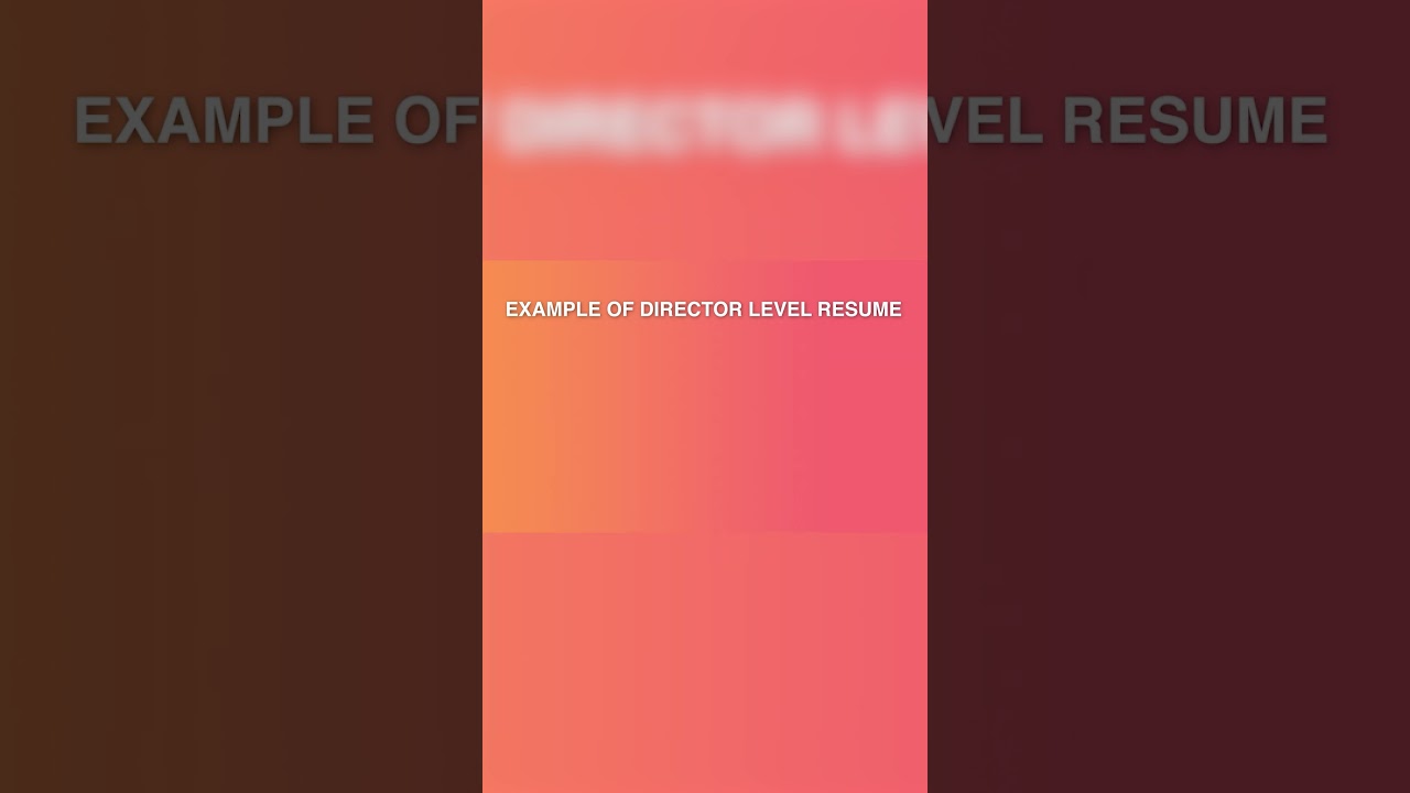 A Real-Life Example of Reviewing a Director-Level PM Resume #productmanagement #productmanager