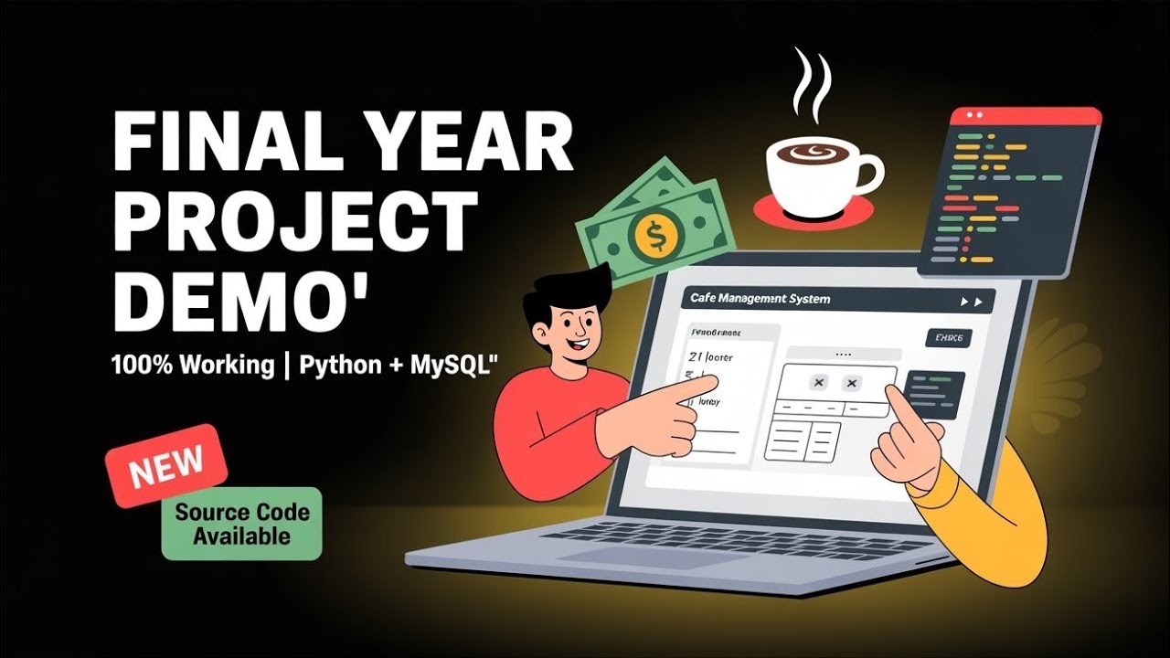 Cafe Management System | Python + MySQL | Full Source Code + Support