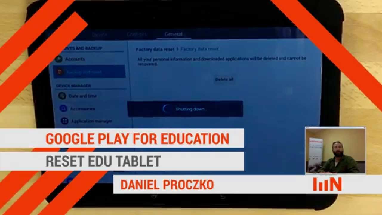 Factory Reset a Google Play for Education Tablet
