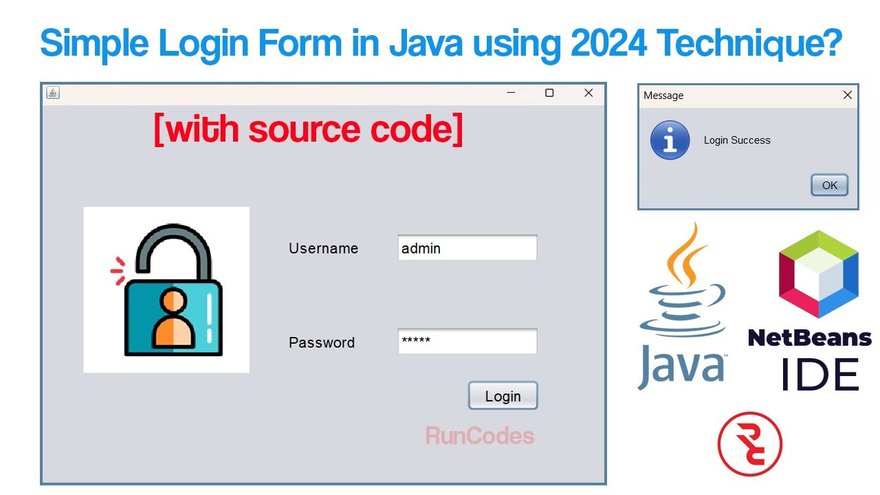 How to Create a Simple Login Form using java in 2024 [with source code]