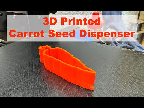 Free STL file Carrot Seed Dispenser 🥕 ・3D printing idea to download・Cults