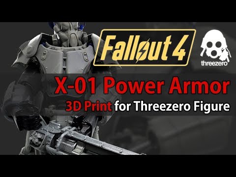 🦸 Fallout4 X-01 Power Armor for Threezero Figure・ 3D File for ・Cults