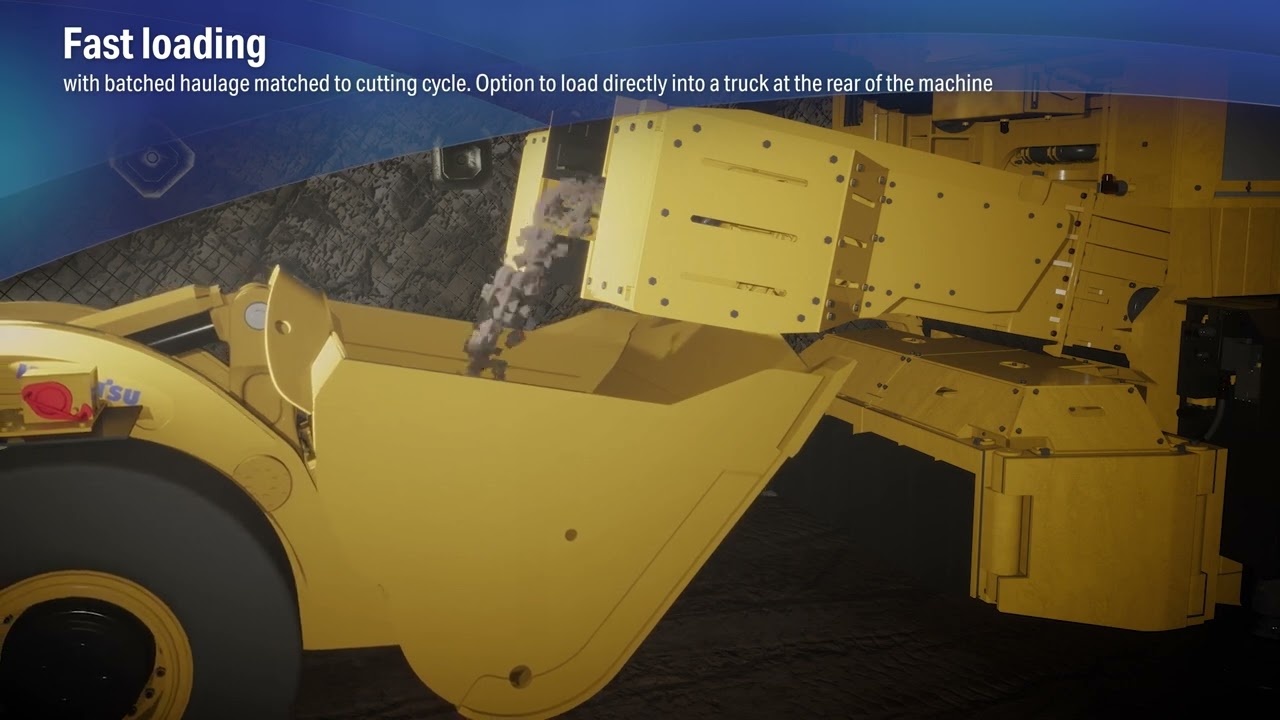 A breakdown of Komatsu's MC51 DynaCut hard rock continuous cutting machine