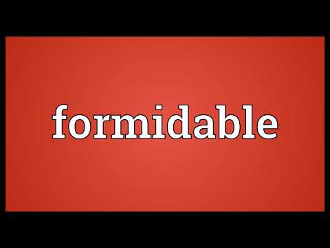 Formidable Meaning