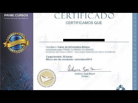 certificado prime cursos