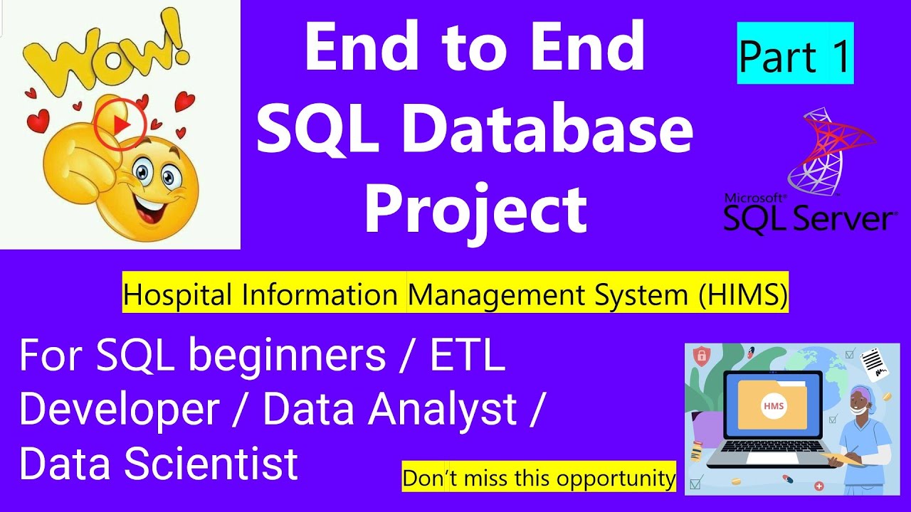 sql project | sql project for data analyst | sql projects for beginners with source code Part 1
