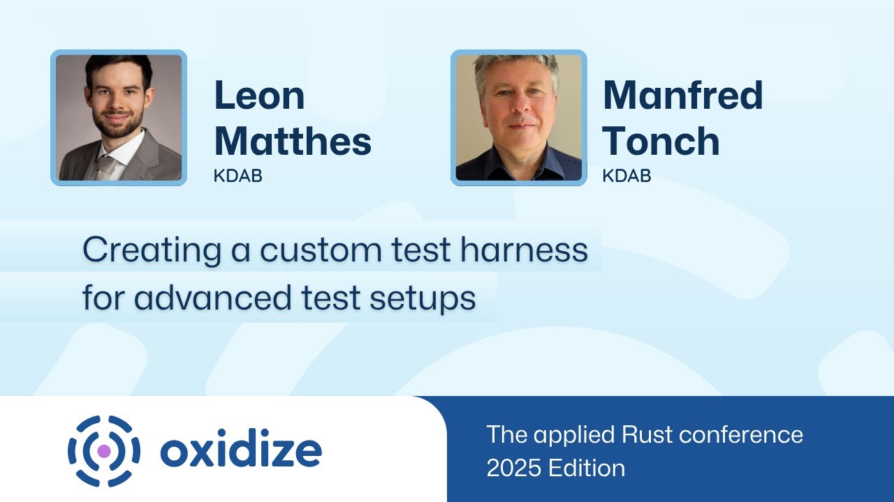 Creating a custom test harness for advanced test setups