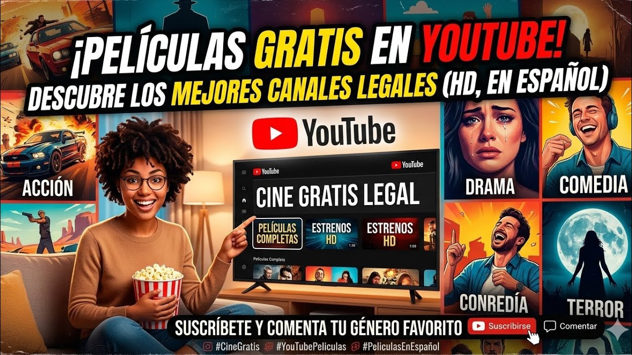 🔥 FREE Movies on YouTube (Full Movies in Spanish and 100% Legal)✅️