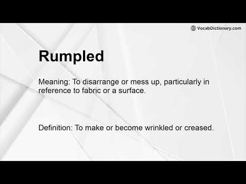 Rumpled Meaning
