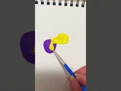 Yellow And Purple Color Mixing #shorts #youtubeshorts #shortsvideo