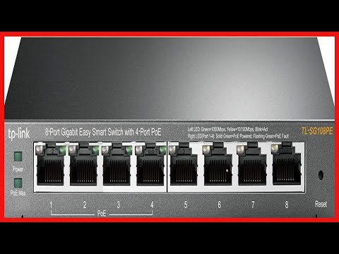 TP-Link TL-SG108PE V3 | 8 Port Gigabit PoE Switch | Easy Smart Managed | 4 PoE+ Ports @64W | Plug &