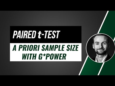Paired t-Test - calculate required sample size with G*Power
