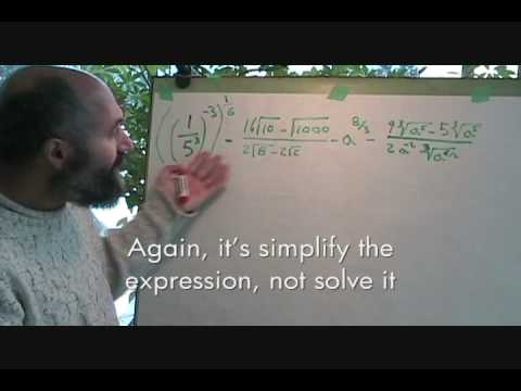 Language of Mathematics II (56): Simplifying Large Radicals